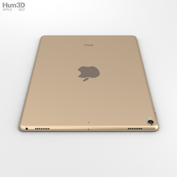 Apple iPad Pro 10.5-inch (2017) Gold 3D model - Electronics on Hum3D