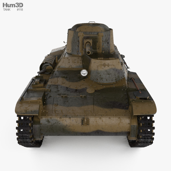 Type 97 Te-Ke tankette 3D model - Military on Hum3D